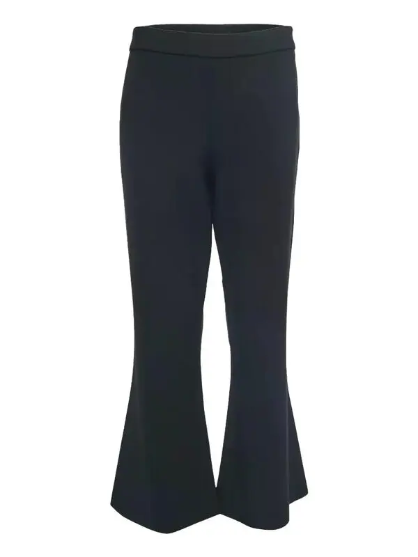 Moschino Crepe Flared Trousers - Black