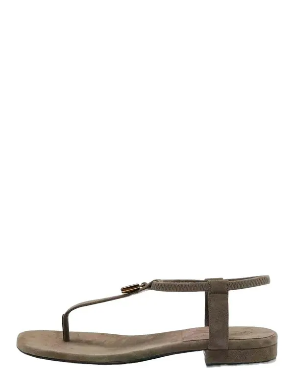 Loro Piana Mindil Suede Sandals - Brown