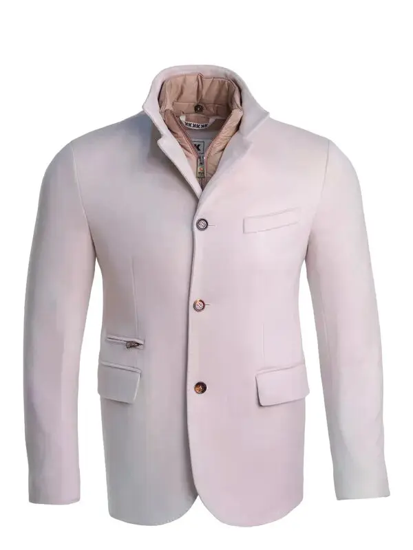 Kiton Goose Down Cashmere Overcoat - Neutrals