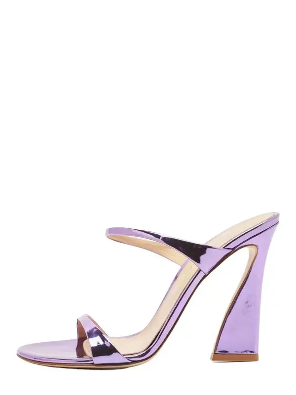 GIANVITO ROSSI Aura Leather Sandals - Purple
