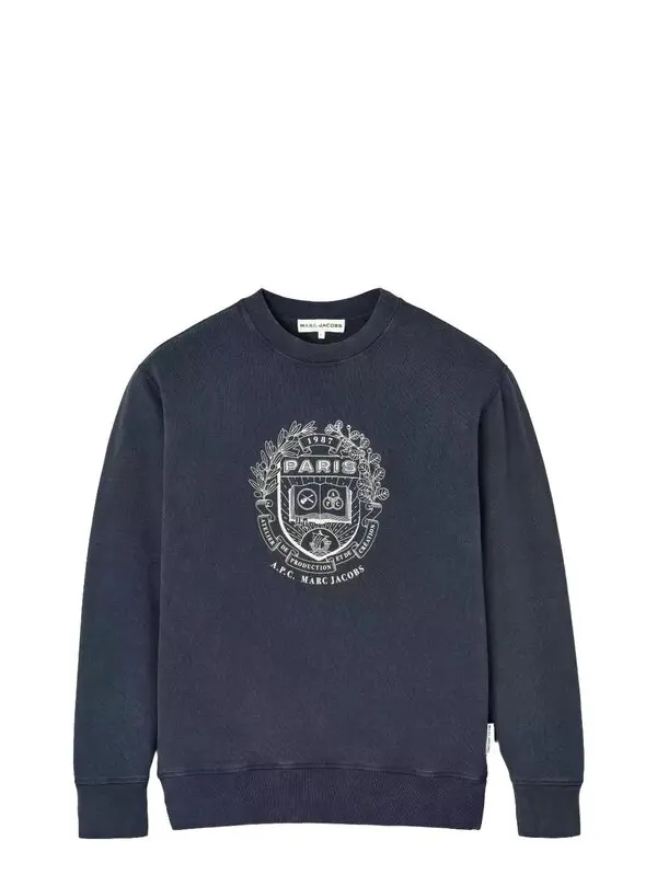 Marc Jacobs X A.p.c. Paris Crew-neck Sweatshirt - Blue