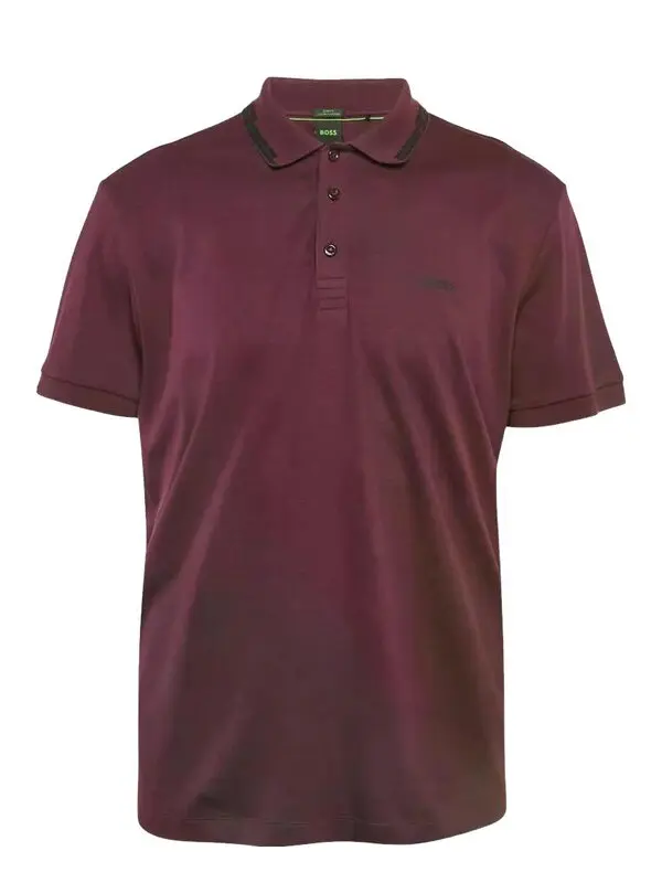 BOSS Button-fastening Polo Shirt - Purple
