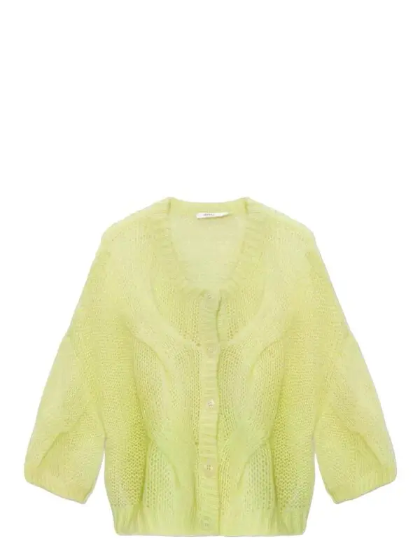 GESTUZ Buttoned Cardigan - Green