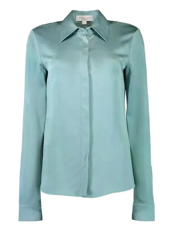 Michael Kors Hansen Collared Shirt - Blue