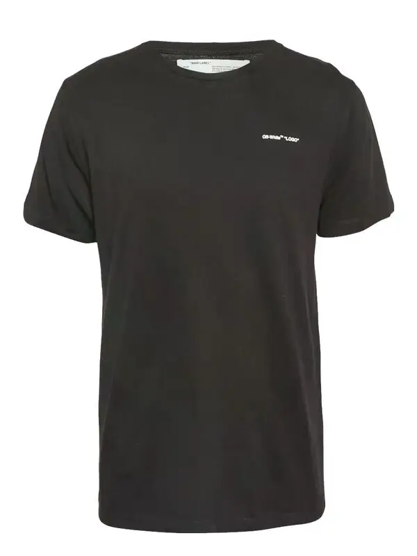 Off-White Cotton Crew-neck T-shirt - Black