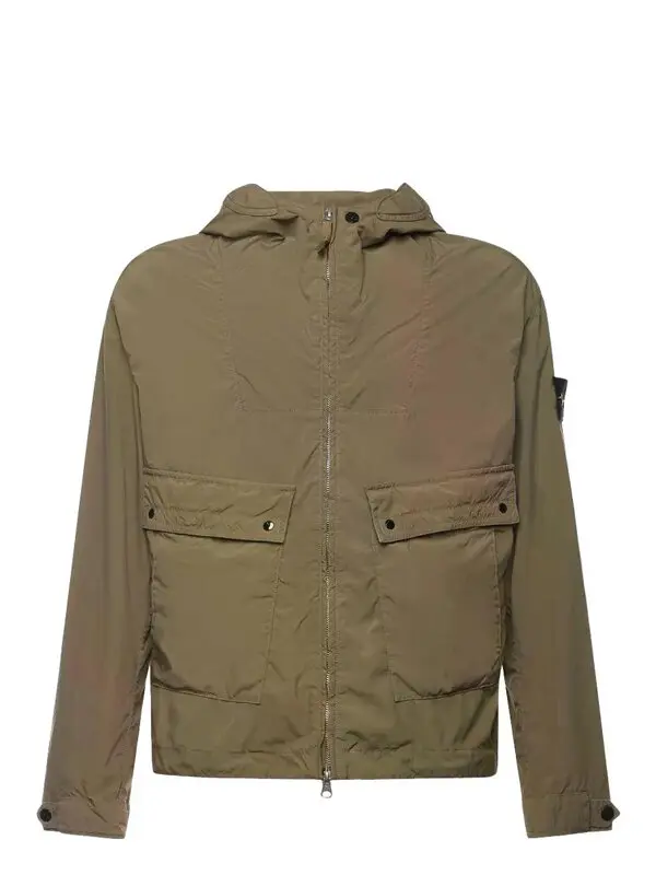 Stone Island Hooded Flap-pocket Jacket - Neutrals