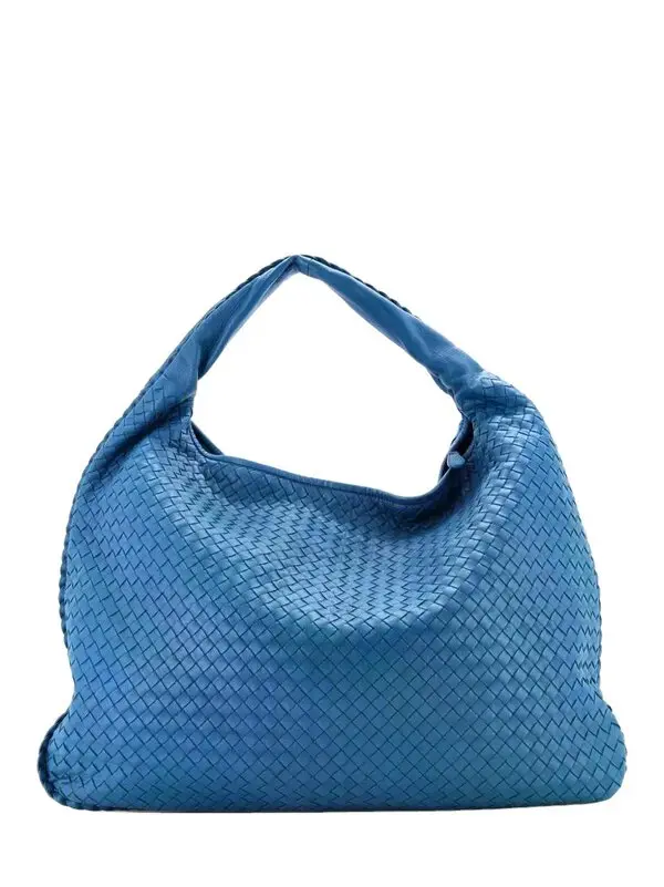 Bottega Veneta Intrecciato Nappa Maxi Hobo Bag - Blue