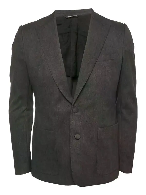 Dolce & Gabbana Button-fastening Blazer - Grey