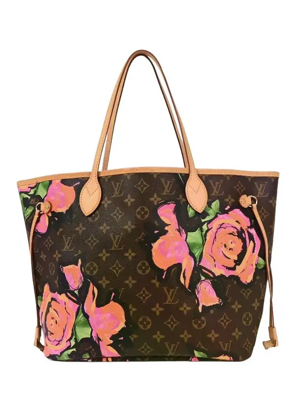 LOUIS VUITTON 2009 Monogram Rose Shoulder Tote Bag - Brown