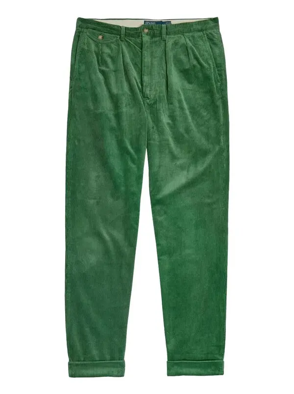 Polo Ralph Lauren Pleated Cuffed Trousers - Green