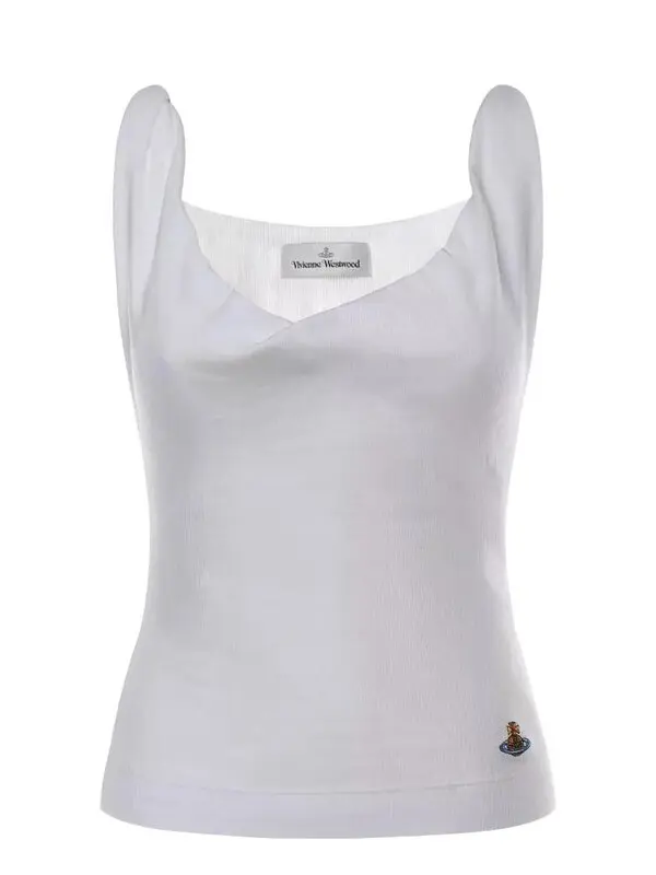 VIVIENNE WESTWOOD Anna Twist-detail Tank Top - White