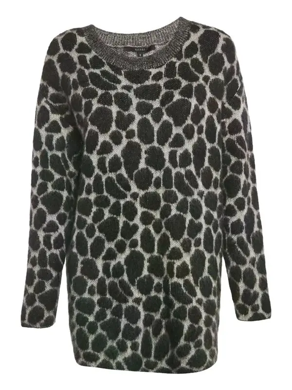Gucci Animal-print Sweater - Grey