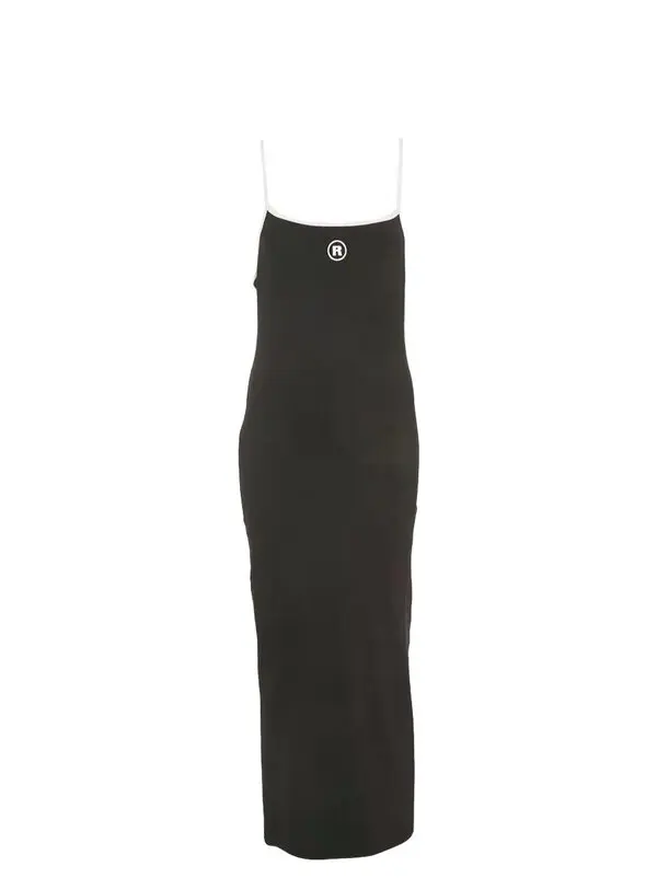 Remain Birger Christensen Ribbed-knit Midi Dress - Black