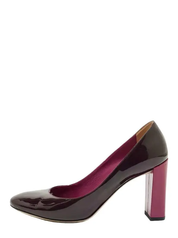 Fendi Block-heel Leather Pumps - Red