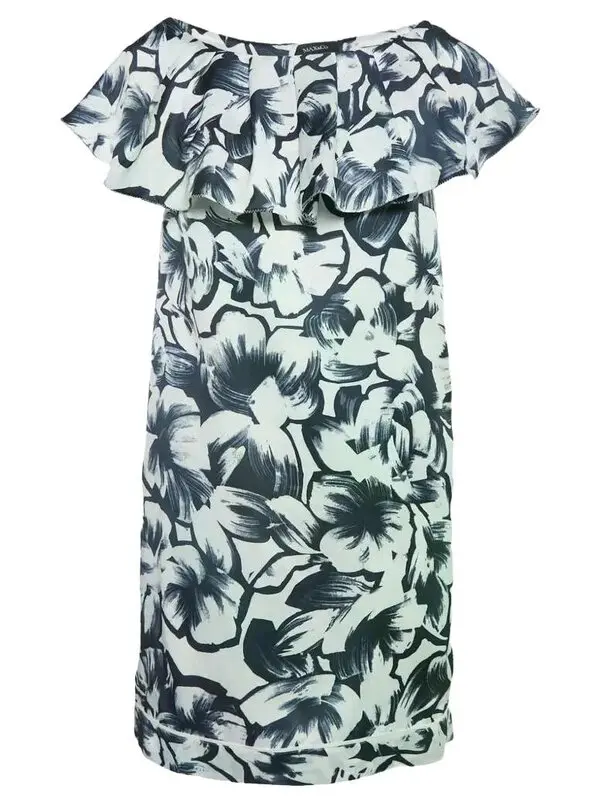MAX&CO. Floral-print Midi Dress - Blue