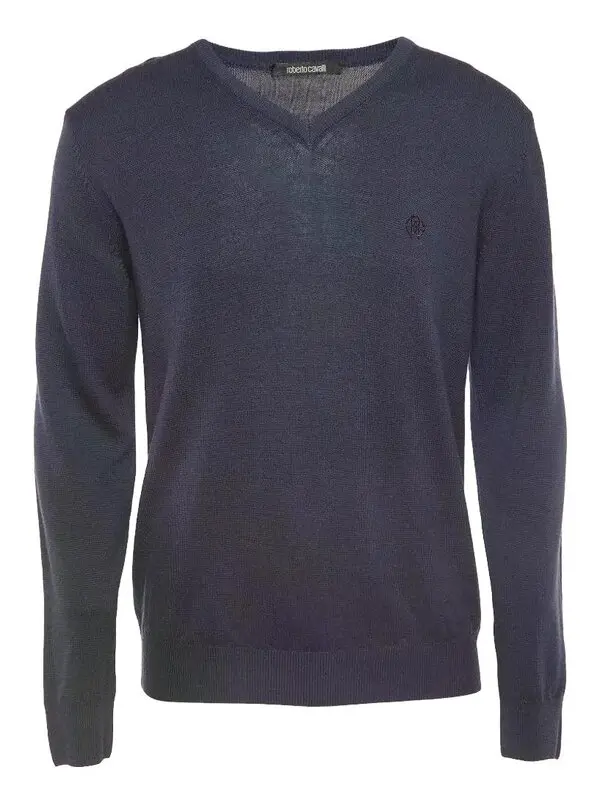 Roberto Cavalli Wool Sweater - Blue