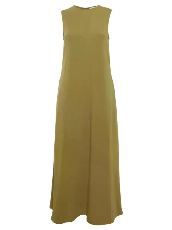 Asceno Crepe Sleeveless Maxi Dress - Green
