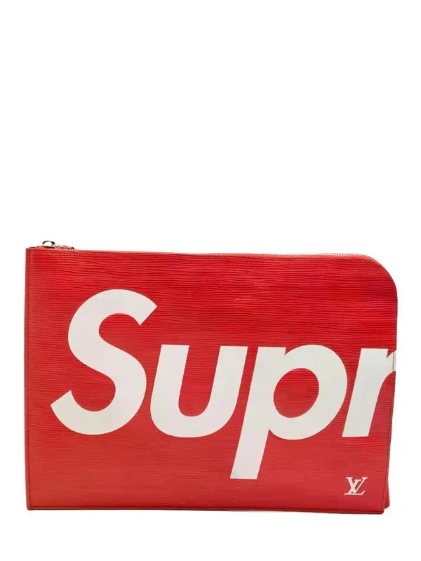LOUIS VUITTON X Supreme Pochette Jour Gm Clutch - Red
