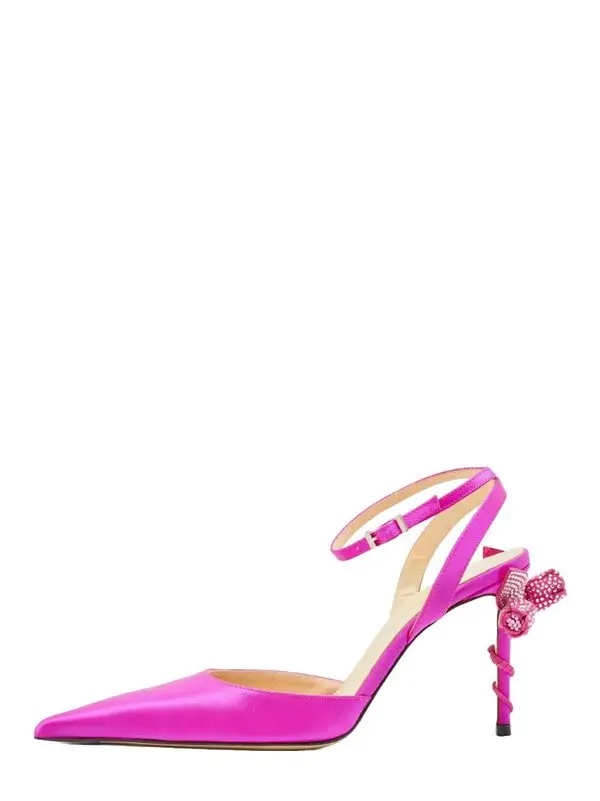 Mach & Mach Floral-detail Pumps - Pink