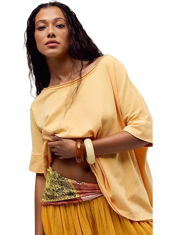 Free People We The Free Rex Oversized Tee - Stone Fruit