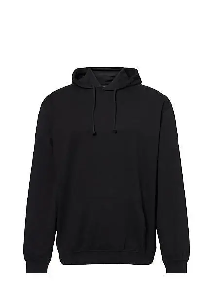 CONDITION Relaxed-fit Brand-print Stretch-cotton Hoodie - Washed Black