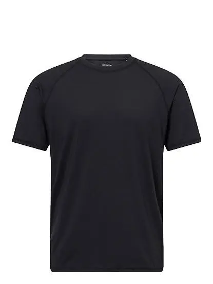 CONDITION Core Raglan-short-sleeves Stretch-woven T-shirt - Black