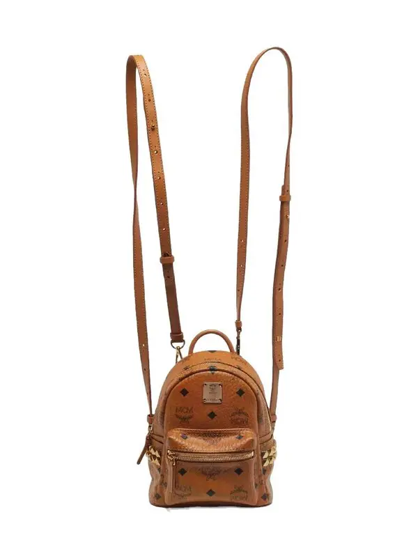 Mcm Mini Stark Backpack - Brown
