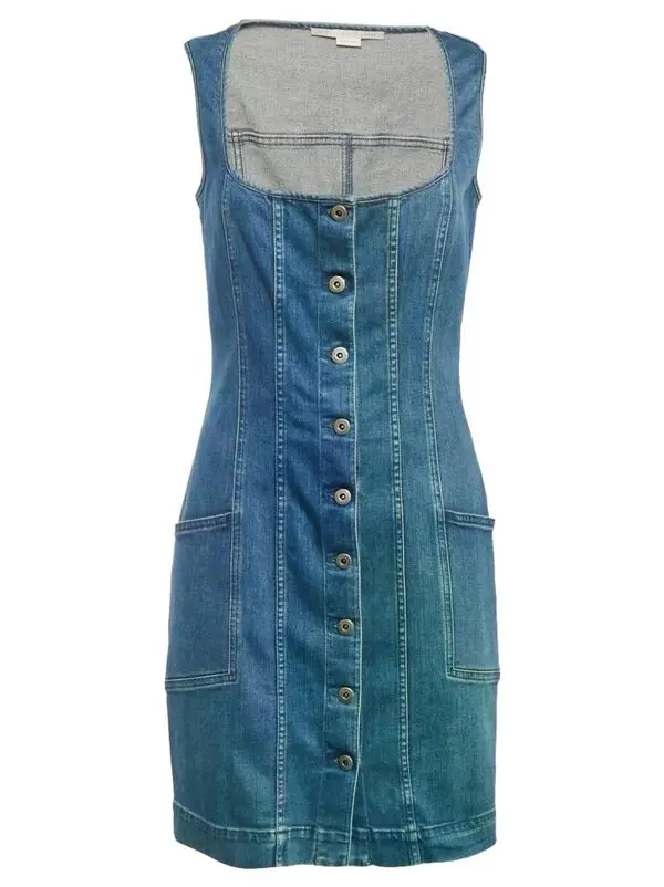 Stella McCartney Denim Mini Dress - Blue