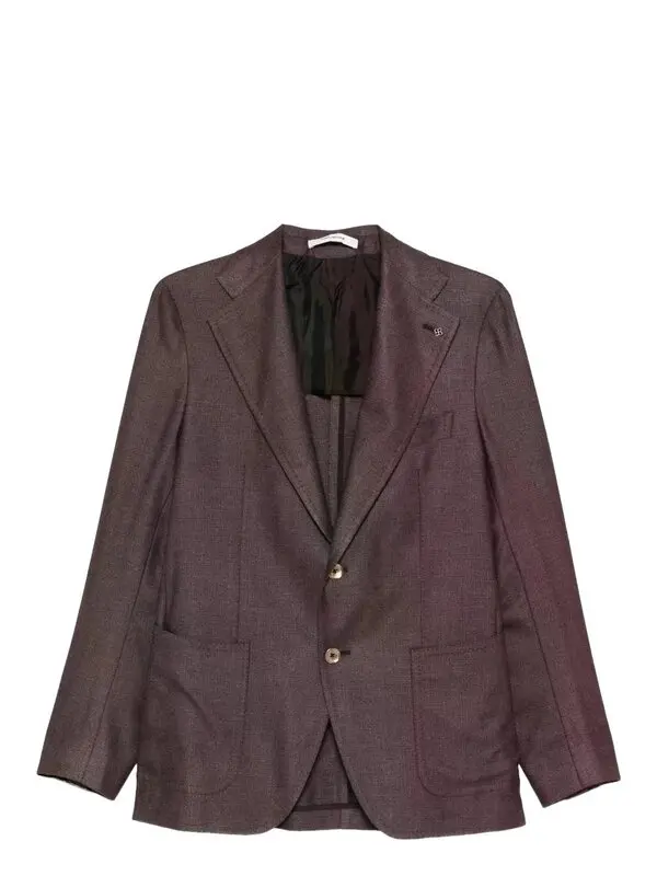 Tagliatore Flap-pocket Blazer - Brown