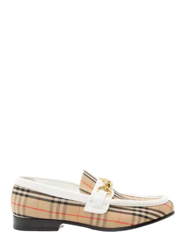 Burberry Nova Check Loafers - Neutrals