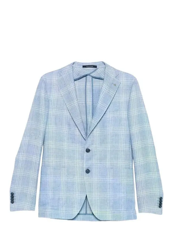 Tagliatore Checked Blazer - Blue