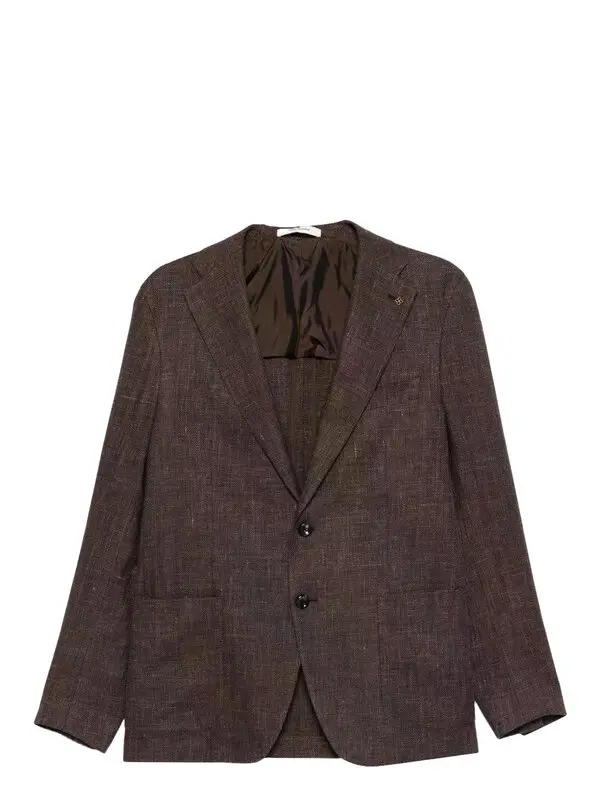 Tagliatore Single-breasted Blazer - Brown