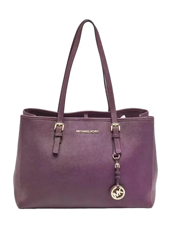 Michael Kors Jet Set Logo-charm Tote Bag - Purple