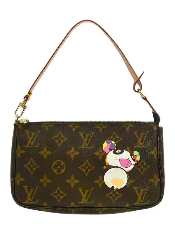 LOUIS VUITTON 2004 Monogram Panda Pochette Accessoires - Brown