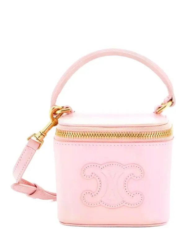 Celine Cuir Top Handle Vanity Case Mini Satchel - Pink
