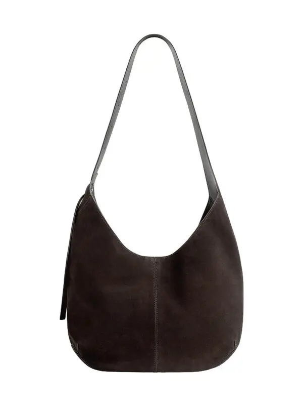 Cos Knoll Suede Shoulder Bag - Brown