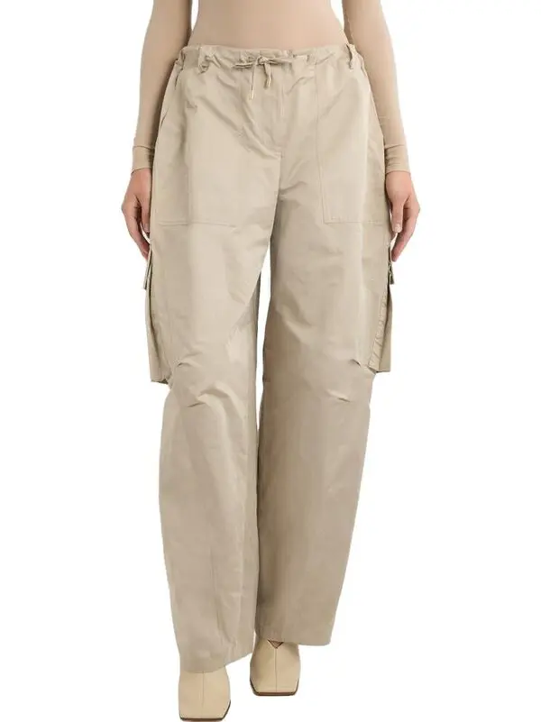 Alaïa Drawstring Cargo Pants - Sable