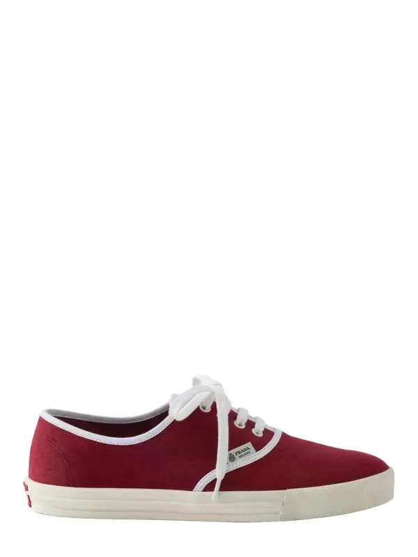 Prada Lace-up Sneakers - Red