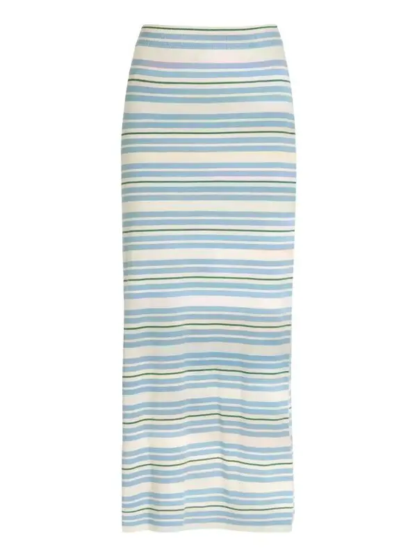 Zimmermann Rebellion Striped Maxi Skirt - Neutrals