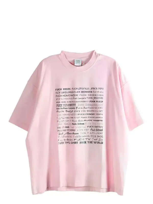 Vetements Graphic T-shirt - Pink