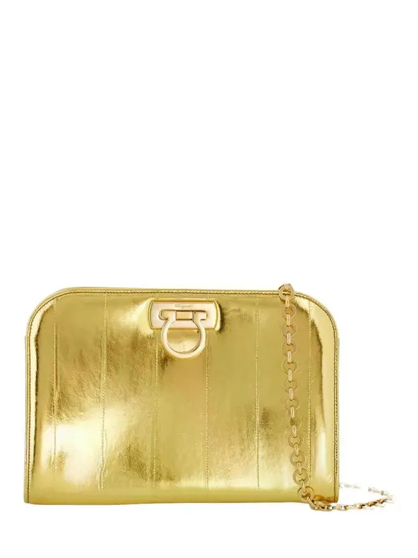 FERRAGAMO Diana Clutch - Gold
