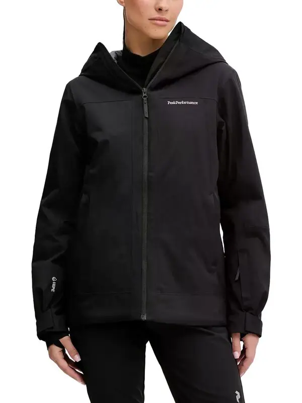 PEAK PERFORMANCE Hooded Ski Jacket - Black