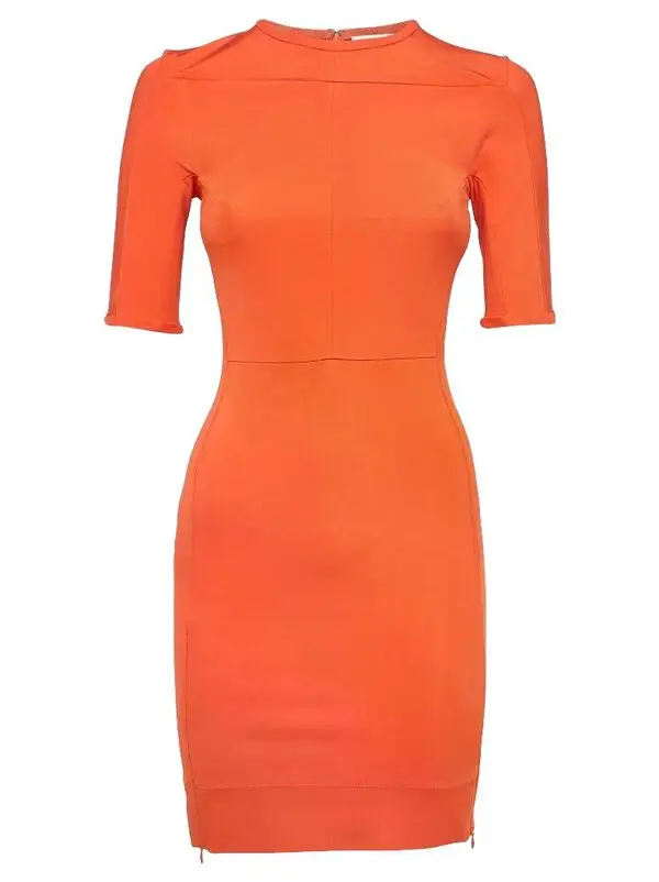 Diane Von Furstenberg Knitted Mini Dress - Orange