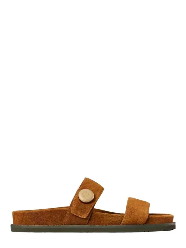 Tory Burch Suede Double-strap Sandals - Brown