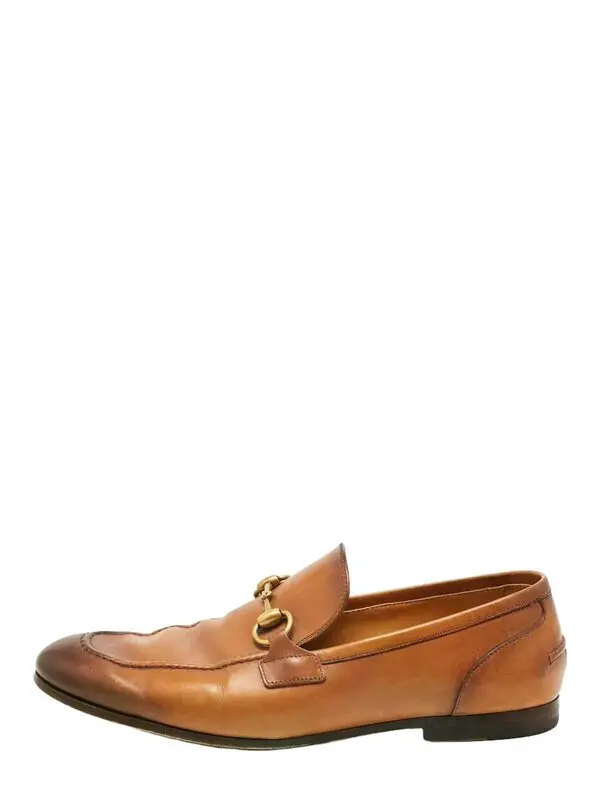Gucci Horsebit Leather Loafers - Brown