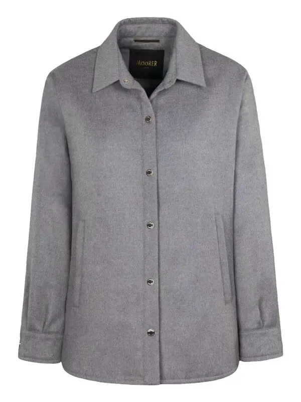MOORER Kinsale Buttoned Jacket - Grey