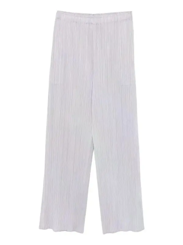 Issey Miyake Square Pleated Trousers - Purple