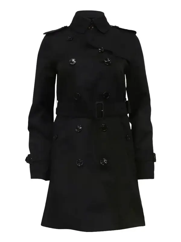 Burberry Long-sleeve Trench Coat - Black
