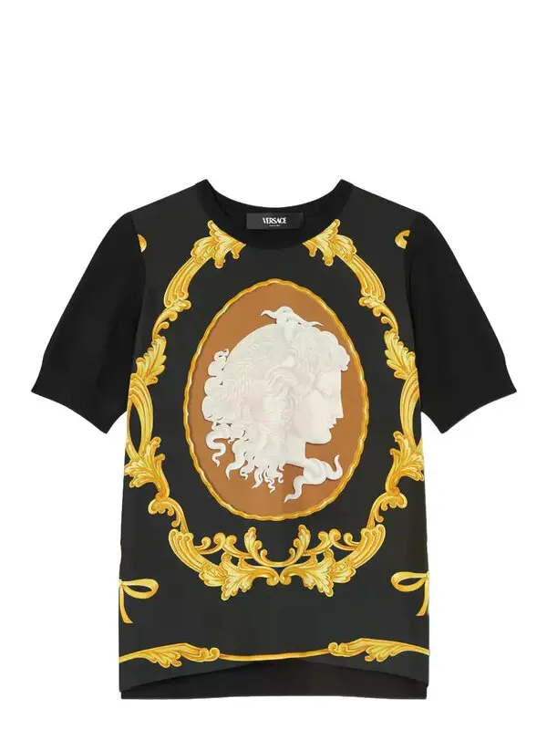 Versace Cameo T-shirt - Black