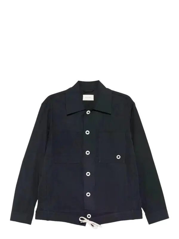 CRAIG GREEN Circle Worker Button-front Shirt Jacket - Blue
